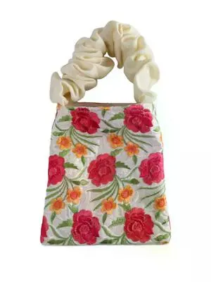 ELISE Floral-embroidered Tote Bag
