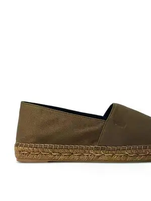 Saint Laurent Logo-embroidered Espadrilles - Brown