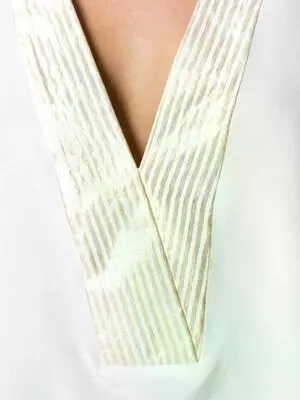 Zeus+dione Striped Trim Blouse