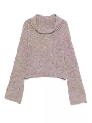 ELEH Turtleneck Wide-sleeve Sweater