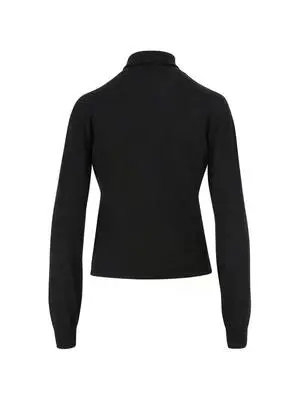 Saint Laurent High-neck Long-sleeve Sweater