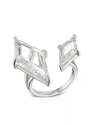 ANABELA CHAN Trinity Shattered White Sapphire Ring
