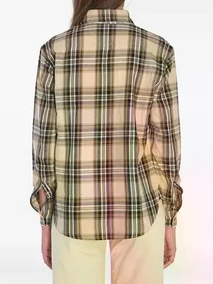 Saint Laurent Cassandre Lavallière Check Shirt