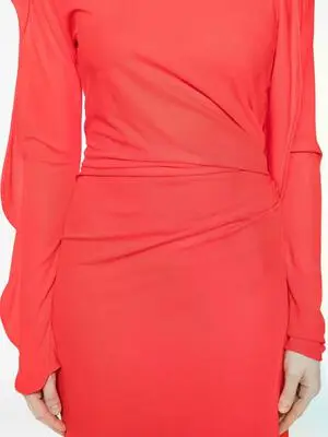 Victoria Beckham Draped Maxi Dress - Red