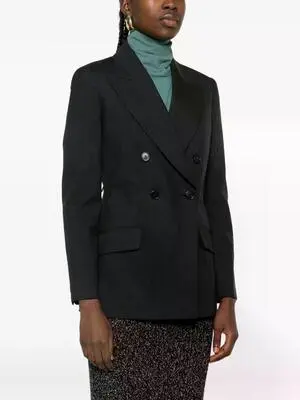 Gucci Double-breasted Notched Lapel Blazer - Grey