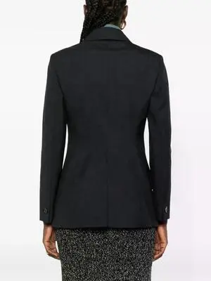 Gucci Double-breasted Notched Lapel Blazer - Grey
