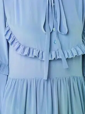 Rochas Ruffled Silk Dress