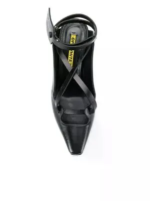 Off-White Warped Leather Pumps