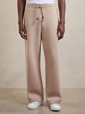 REISS Monterey Cotton-blend Fleece-back Joggers