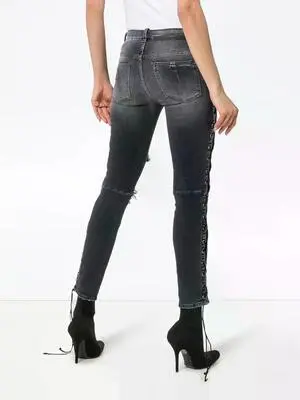 BEN TAVERNITI UNRAVEL PROJECT Skinny Stonewash Ripped Jeans