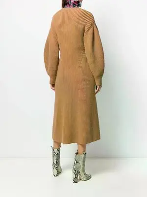 Givenchy V-neck Wool Sweater Dress