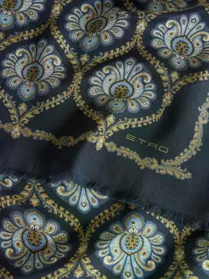 Etro Graphic-print Silk Scarf