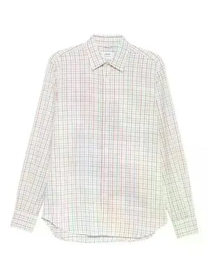 Aspesi Check-pattern Cotton-wool Shirt