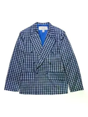 ERL Check Double Braested Blazer