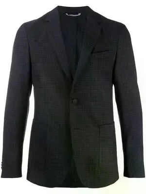 BOSS Checked Single-breasted Blazer