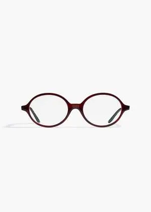 Khaite X Oliver Peoples 2000rx Eyeglasses - Bordeaux Bark