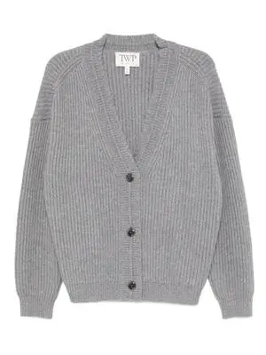 TWP Ribbed Cashmere Cardigan
