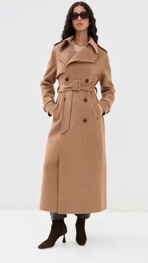 Simkhai Belted Long Coat