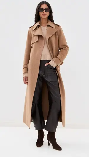 Simkhai Belted Long Coat