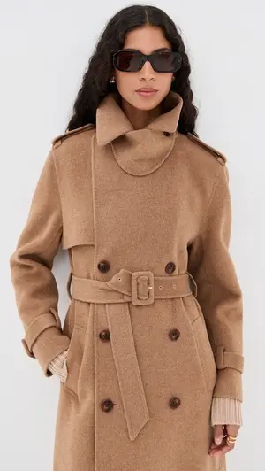 Simkhai Belted Long Coat