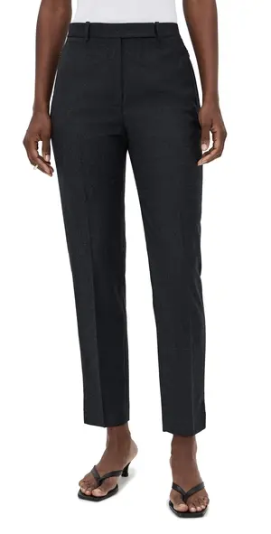 Theory Tapered High-waist Trousers