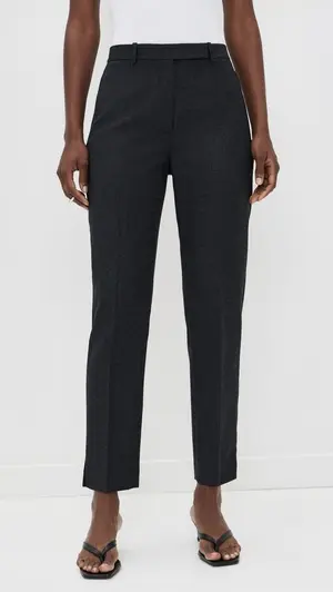 Theory Tapered High-waist Trousers