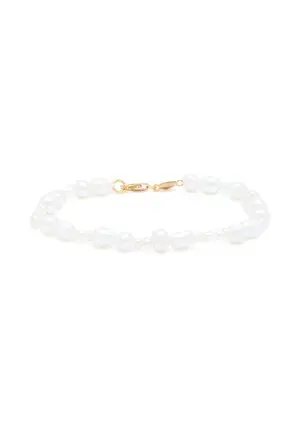 ASTRID & MIYU Serenity Beaded Gold-plated Bracelet - Pearl