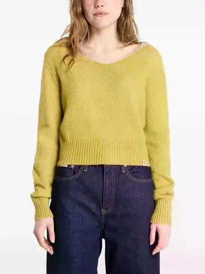 Calvin Klein Cropped V-neck Sweater