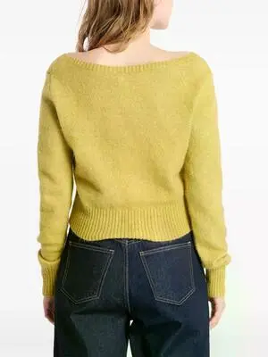 Calvin Klein Cropped V-neck Sweater
