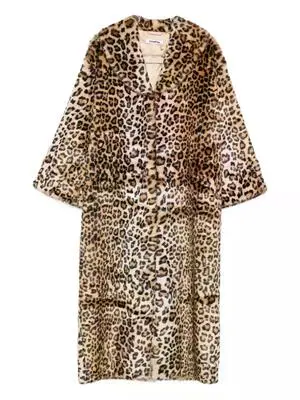 Vivetta Leopard-print Faux Fur Coat