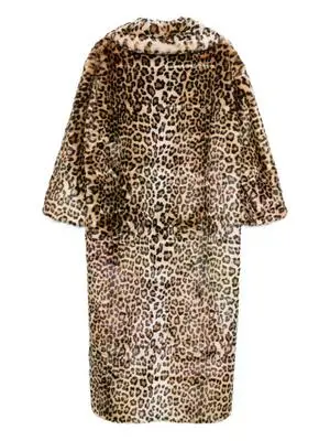 Vivetta Leopard-print Faux Fur Coat