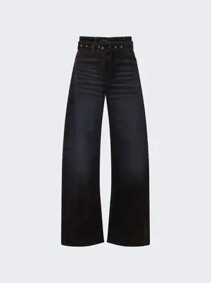 Acne Studios Belted Wide-leg Jeans