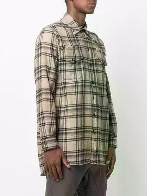 UMA WANG Oversized Check Shirt