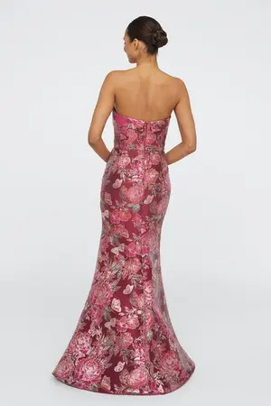 Theia Haven Strapless Gown