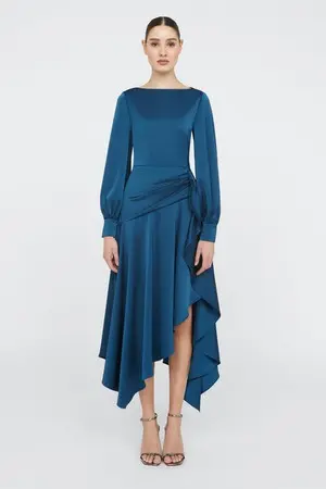 Theia Florence Handkerchief Dress