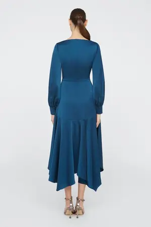 Theia Florence Handkerchief Dress