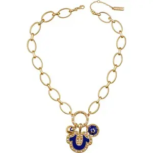 True Religion Horseshoe Chain Necklace - Goldtone