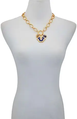 True Religion Horseshoe Chain Necklace