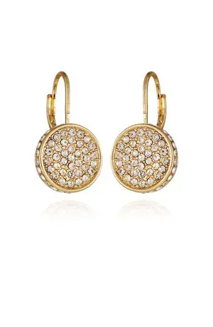 Vince Camuto Pave Drop Earrings - Gold Tone