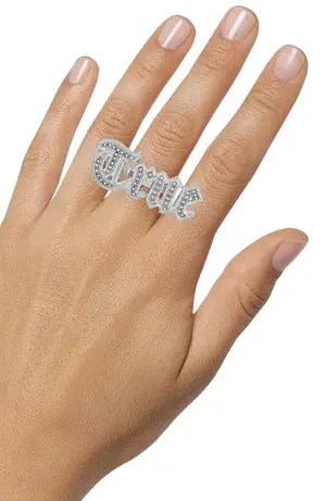 True Religion Statement Ring - Silvertone