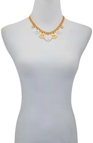 True Religion Charmy Heart Necklace