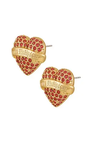 True Religion Heart Stud Earring - Pink