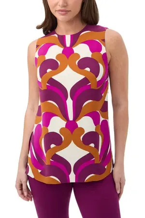 Trina Turk Haruto Printed Sleeveless Top