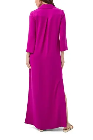 Trina Turk Annecy Long Sleeve Maxi Dress - Geranium