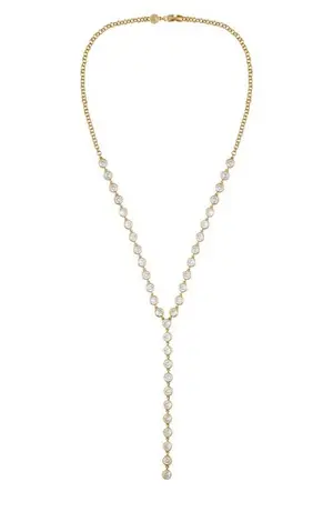 Vince Camuto Cascading Cubic Zirconia Y-drop Necklace - 14k Gold Plated