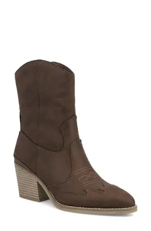 Mia Clorinda Western Boots - Chocolate