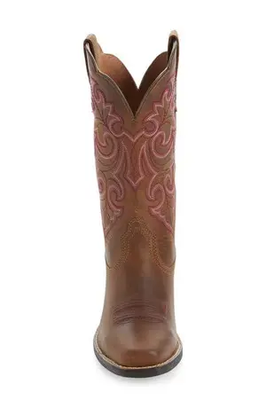 Ariat Roundup Western Boot - Powder Brown