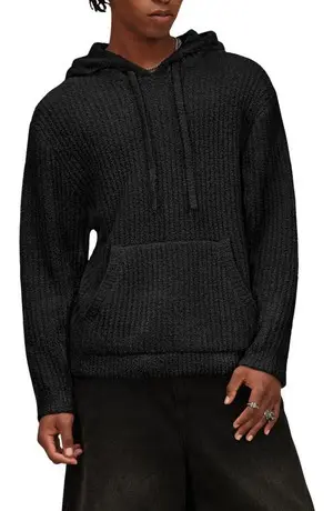 UGG Finnegan Ribbed Hoodie - Black