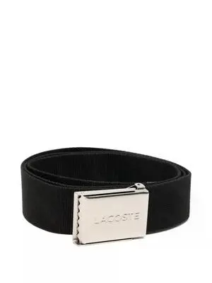 Lacoste Engraved Buckle Belt - Black