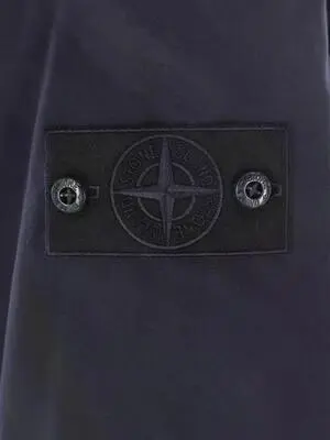 Stone Island Hooded Cotton Jacket - Blue